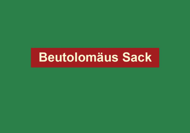 Beutolomäus Sack 🎄 - weihnachten-deutschland.de